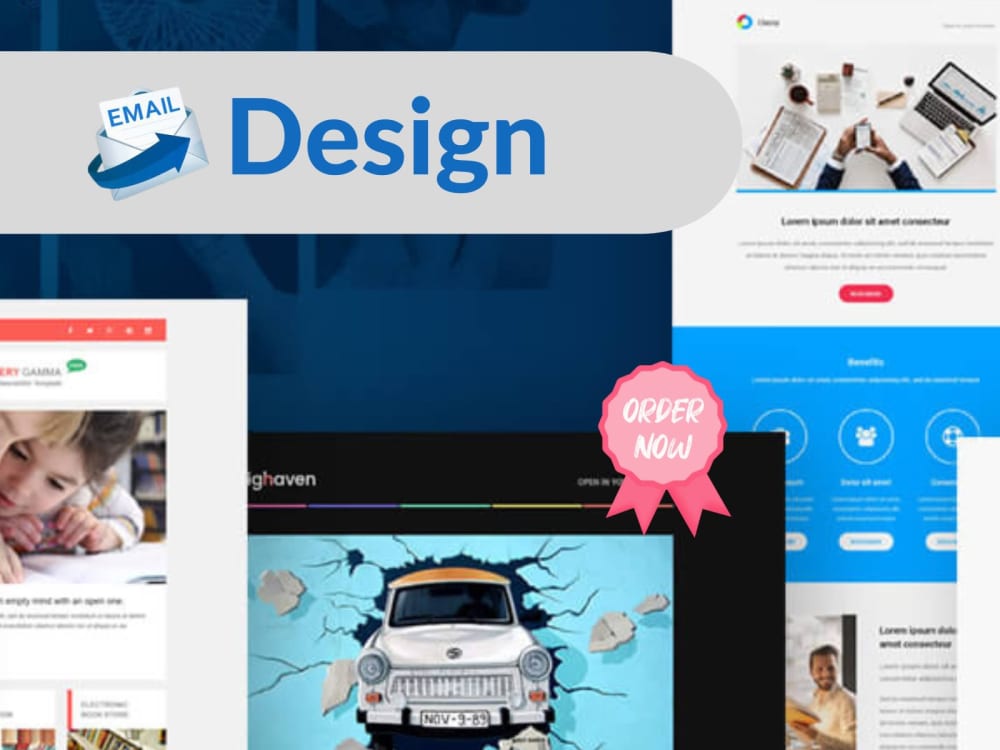 Design your mailchimp email template marketing an automation | Upwork