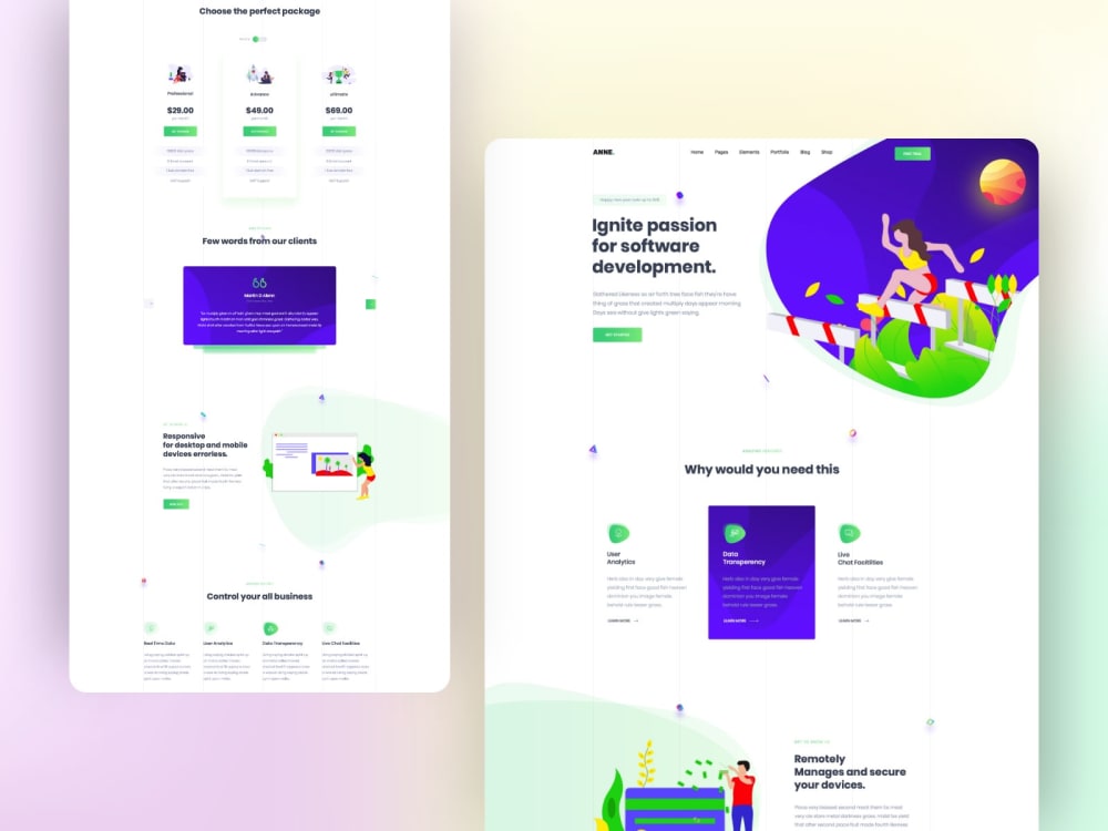 Website Landing/ Multipage UI/UX Design in Adobe XD/ Figma | Upwork