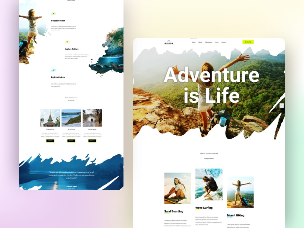 Website Landing/ Multipage UI/UX Design in Adobe XD/ Figma | Upwork