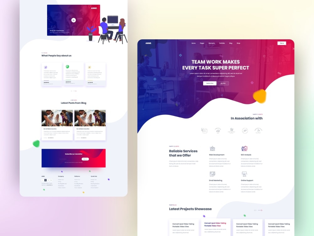 Website Landing/ Multipage UI/UX Design in Adobe XD/ Figma | Upwork