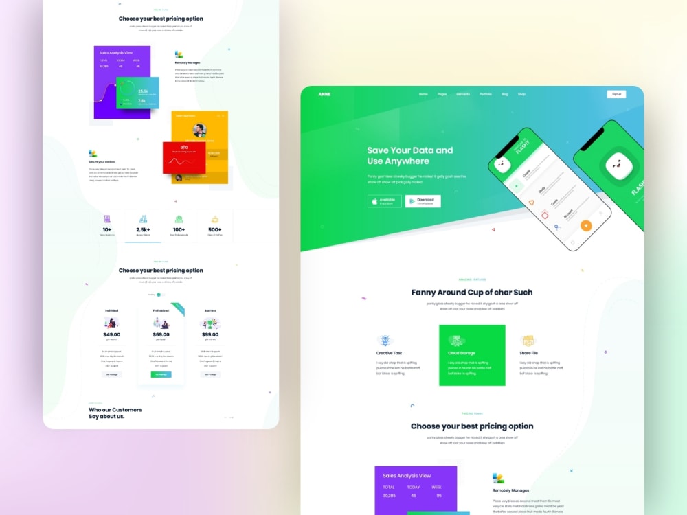 Website Landing/ Multipage UI/UX Design in Adobe XD/ Figma | Upwork