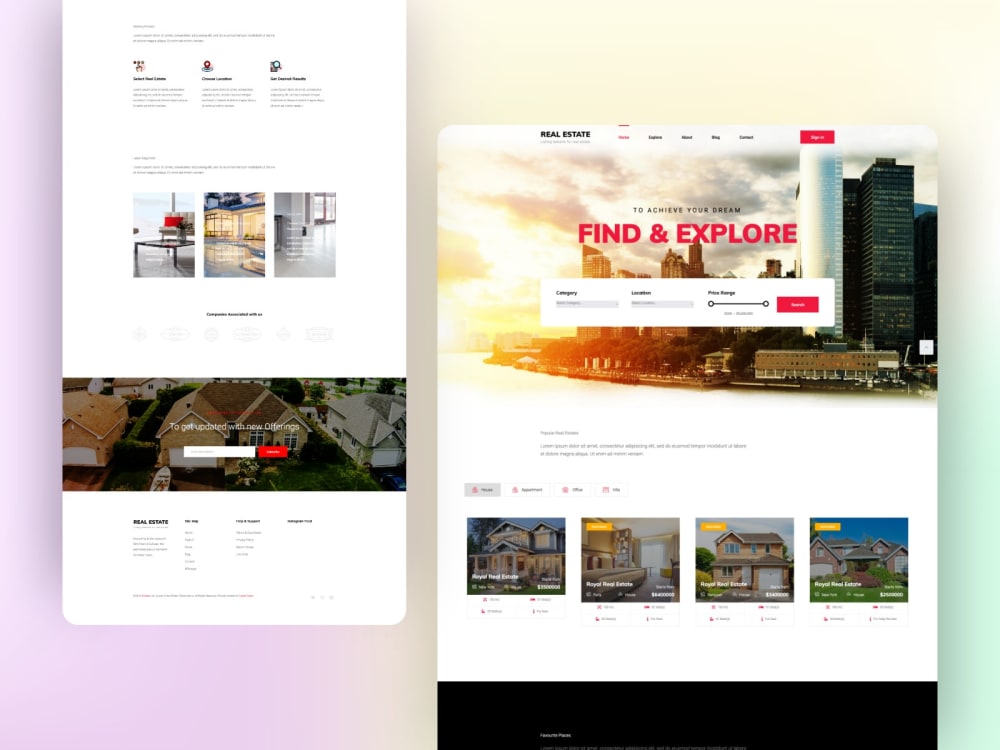 Website Landing/ Multipage UI/UX Design in Adobe XD/ Figma | Upwork
