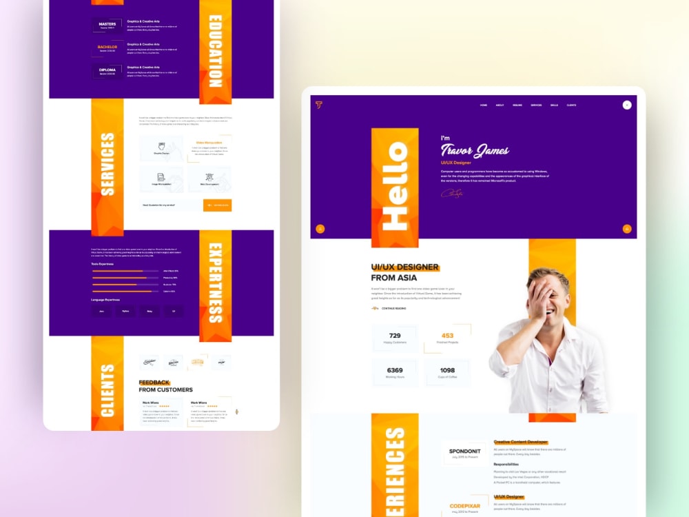 Website Landing/ Multipage UI/UX Design in Adobe XD/ Figma | Upwork