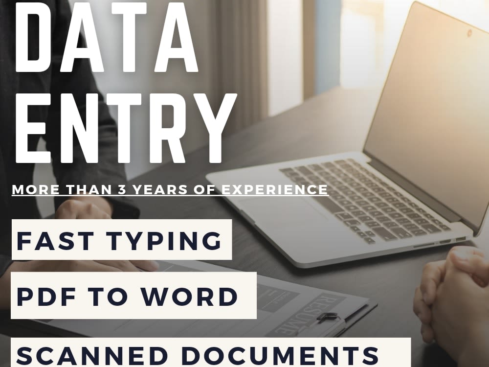 An accurate typed document within a short period of time. | Upwork