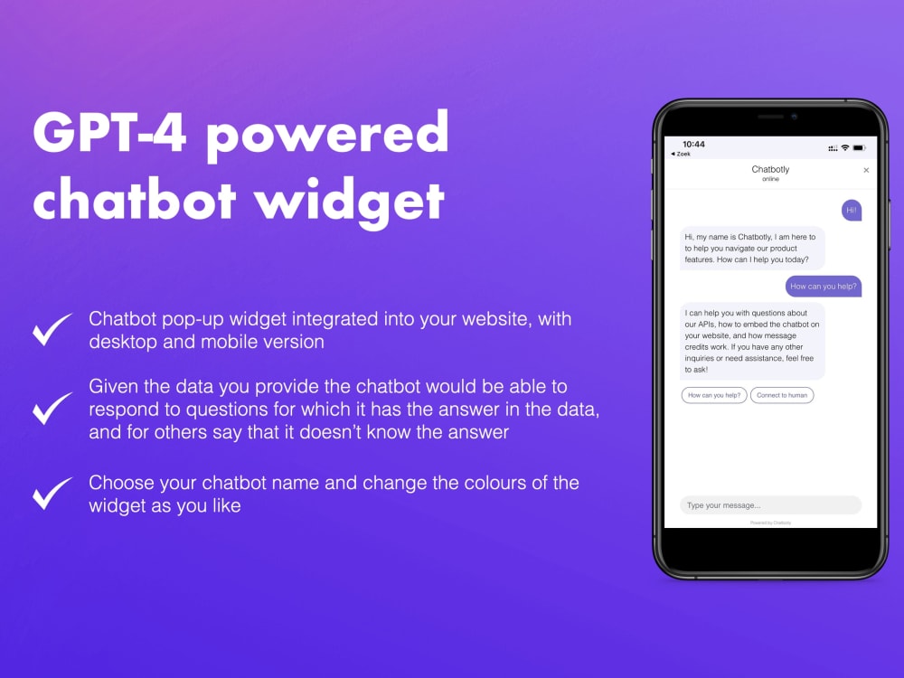 A GPT-powered AI Assistant integrated with your website or WhatsApp | Upwork