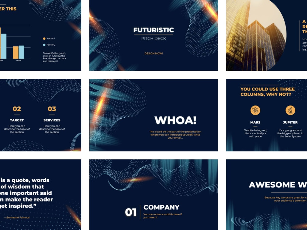Futuristic and impactful Pitch Deck | Upwork