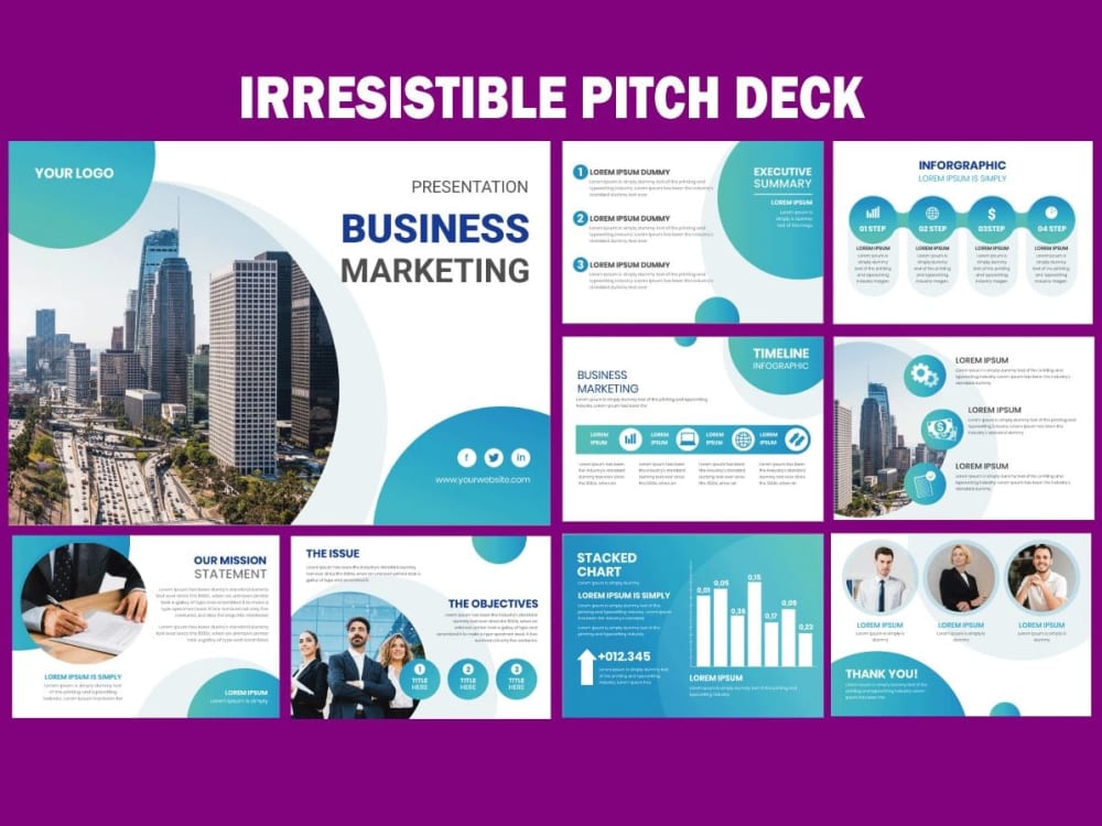 An Investor Ready Irresistible Pitch Deck For Business Success Upwork