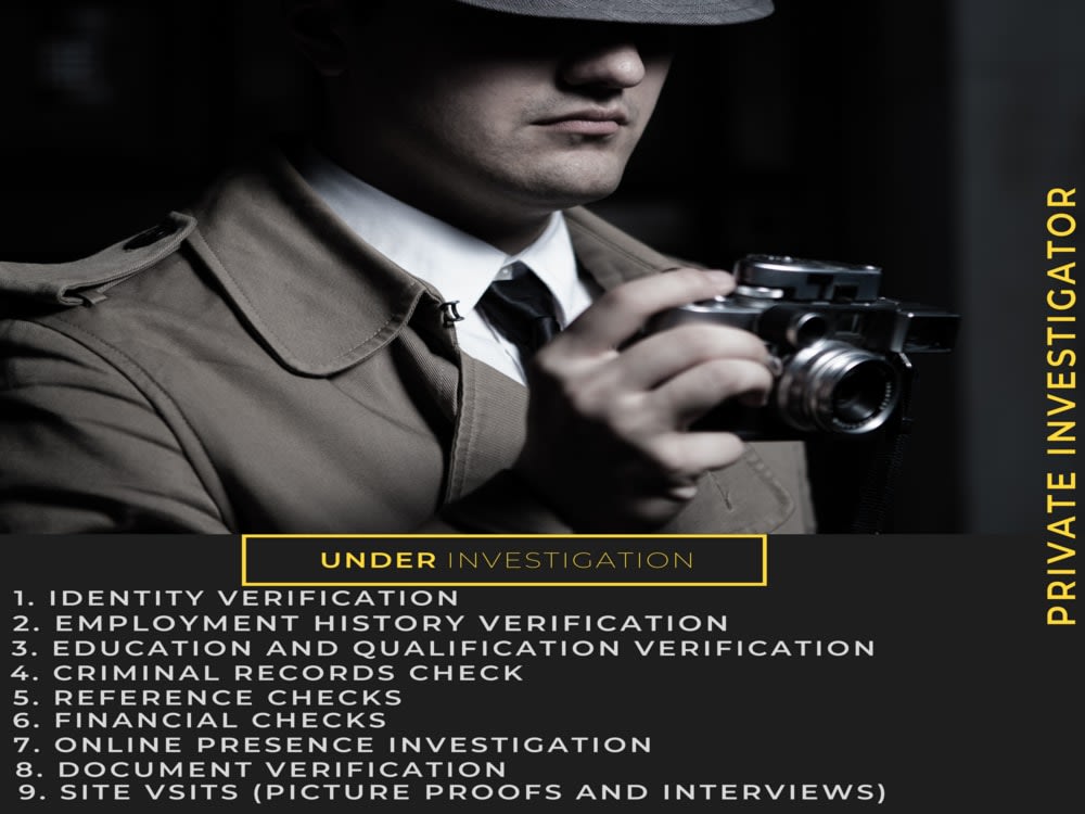 Private Investigation and Background Screening Services | Upwork