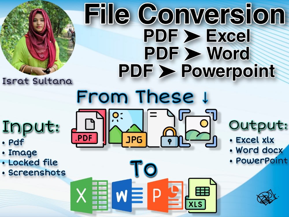 Data Entry | Document Conversion | PDF to Excel/Word/any editable Docs ...