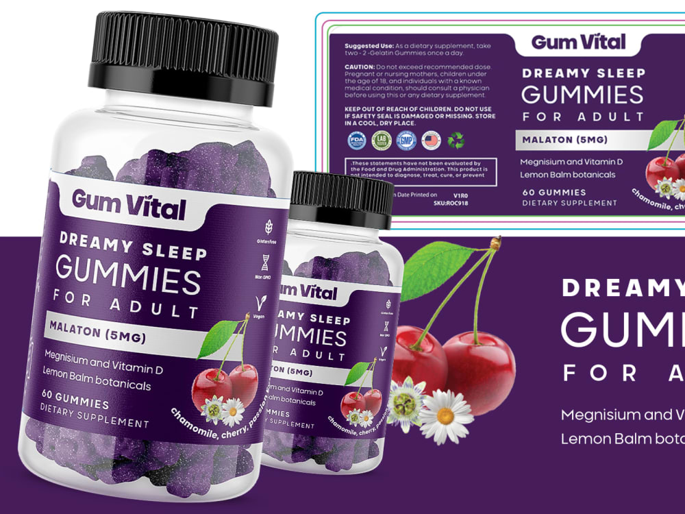 I will do supplement label design, product label packaging | Upwork