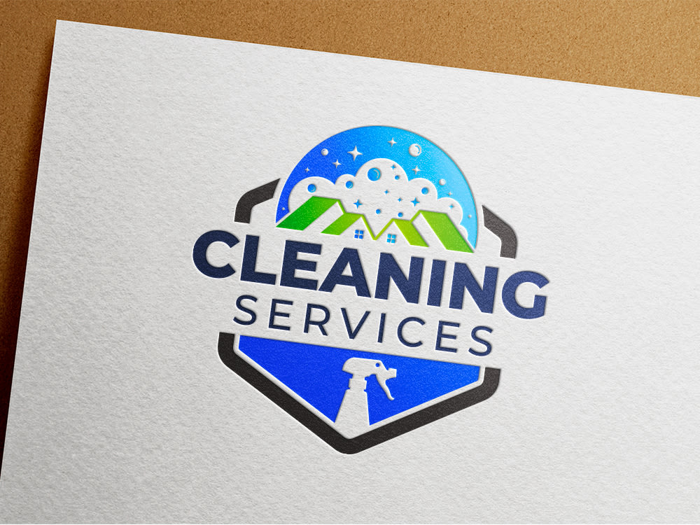 A modern pressure, washing, cleaning service, and power washing LOGO ...