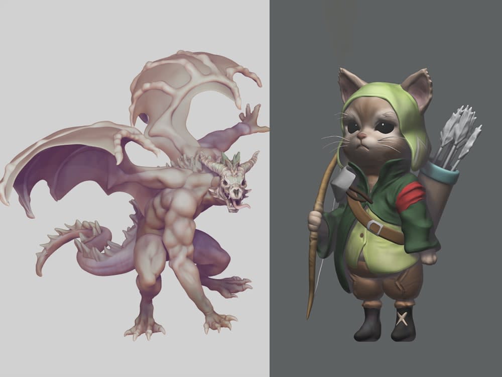 3d character model from 2d for illustration & printing | Upwork