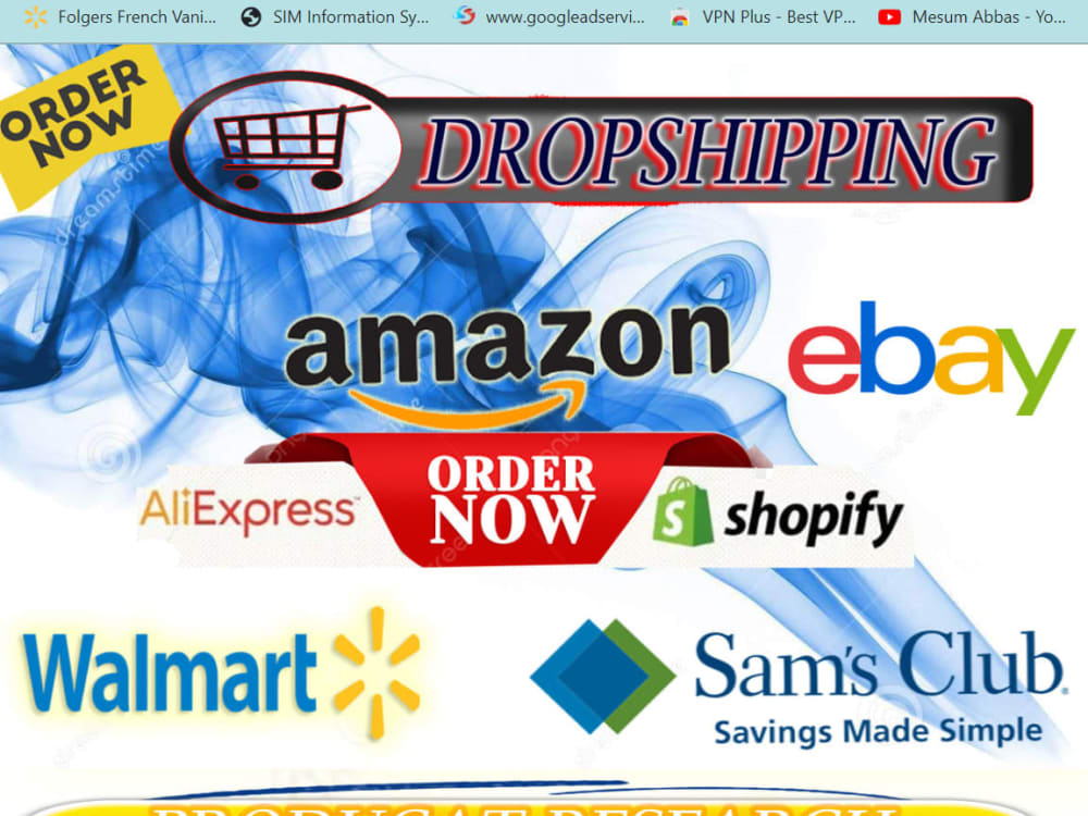 Ecommerce product listings on Amazon, eBay, Walmart, shopify,esty | Upwork