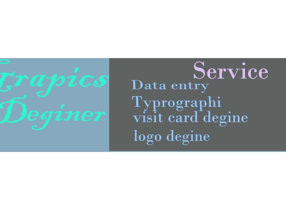 A logo design, typography, visit card design this type you needs | Upwork