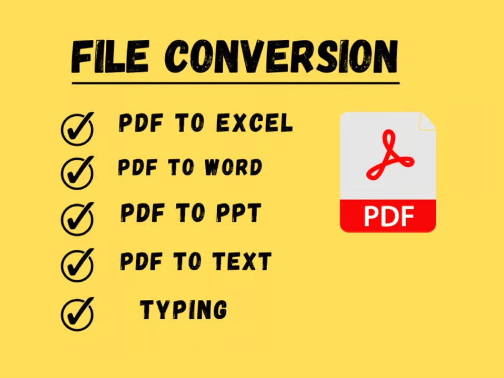 PDF to Word/Excel conversion | Upwork