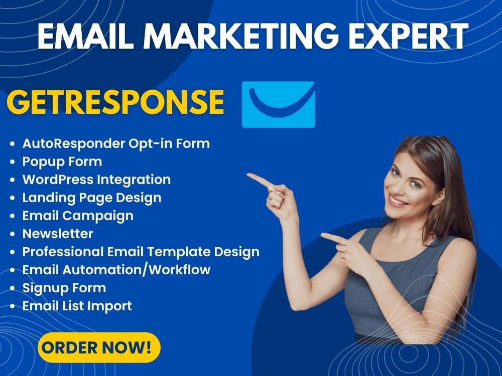 GetResponse Landing Page Design and Automation Setup | Upwork