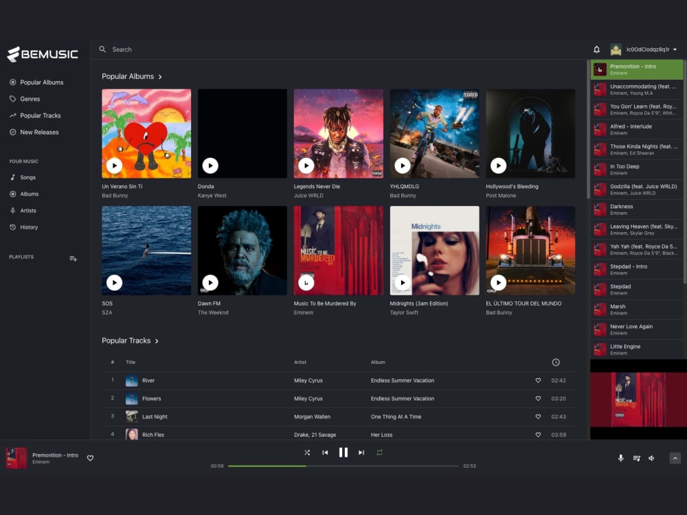 BeMusic - Music Streaming Engine | Upwork