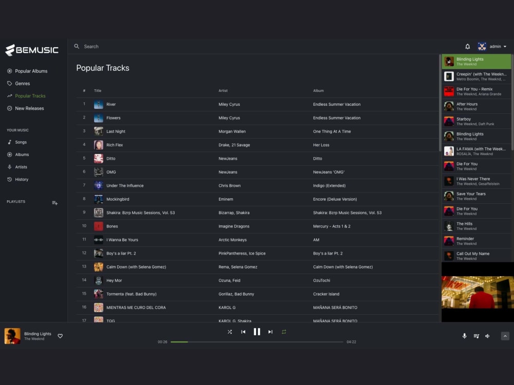 BeMusic - Music Streaming Engine | Upwork
