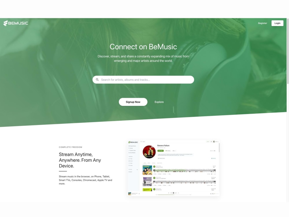 BeMusic - Music Streaming Engine | Upwork