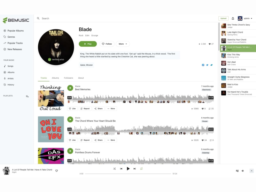 BeMusic - Music Streaming Engine | Upwork