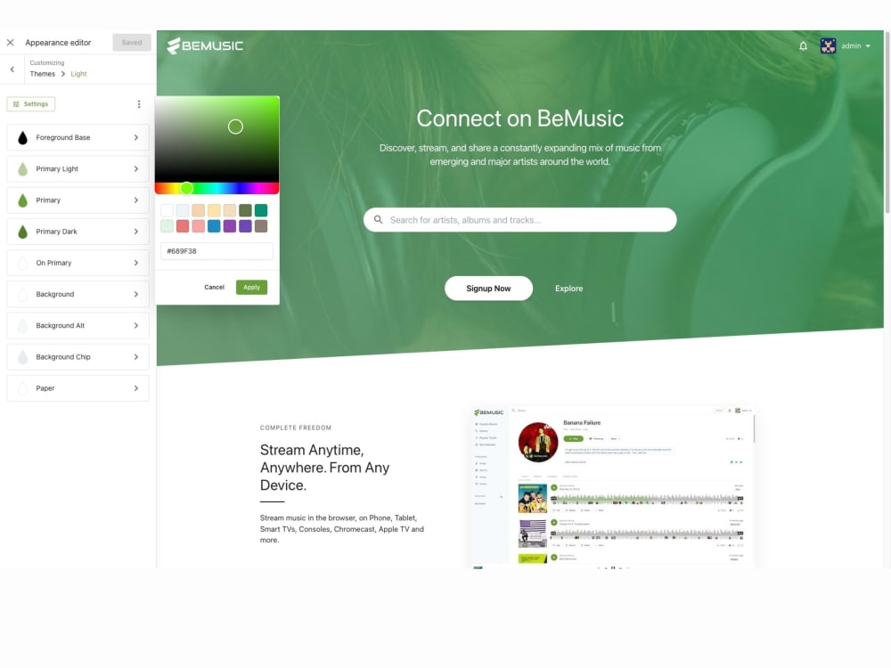 BeMusic - Music Streaming Engine | Upwork