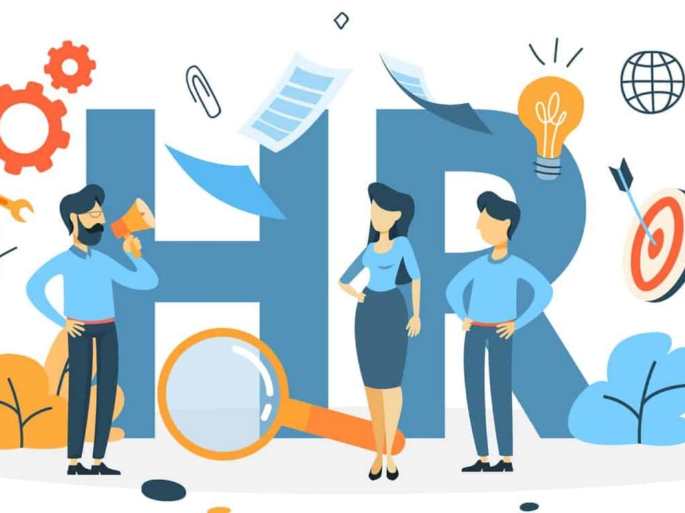 An HR process map created with notes on improvements that can be made ...