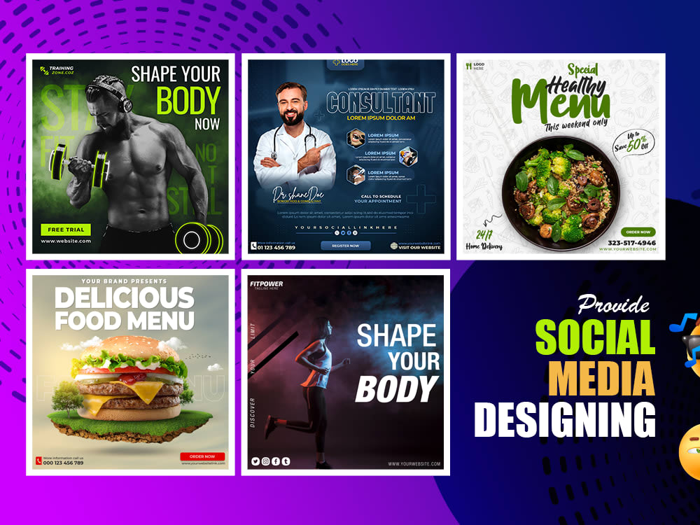 Engaging post design for all social media platforms and businesses ...