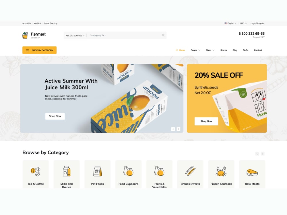 Farmart - Single or Multivendor Laravel eCommerce System | Upwork