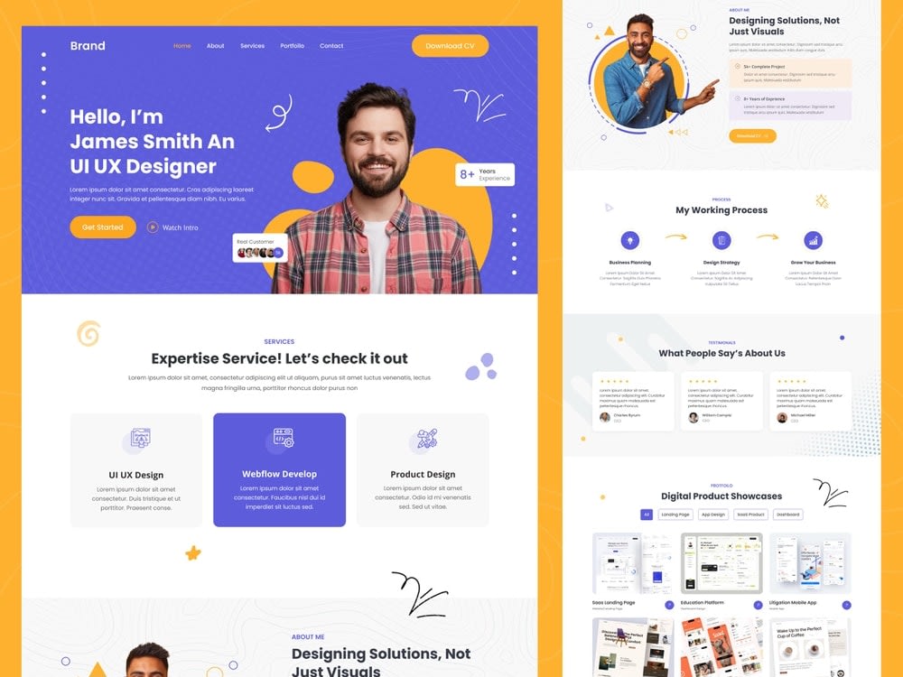 A stunning landing page | Upwork