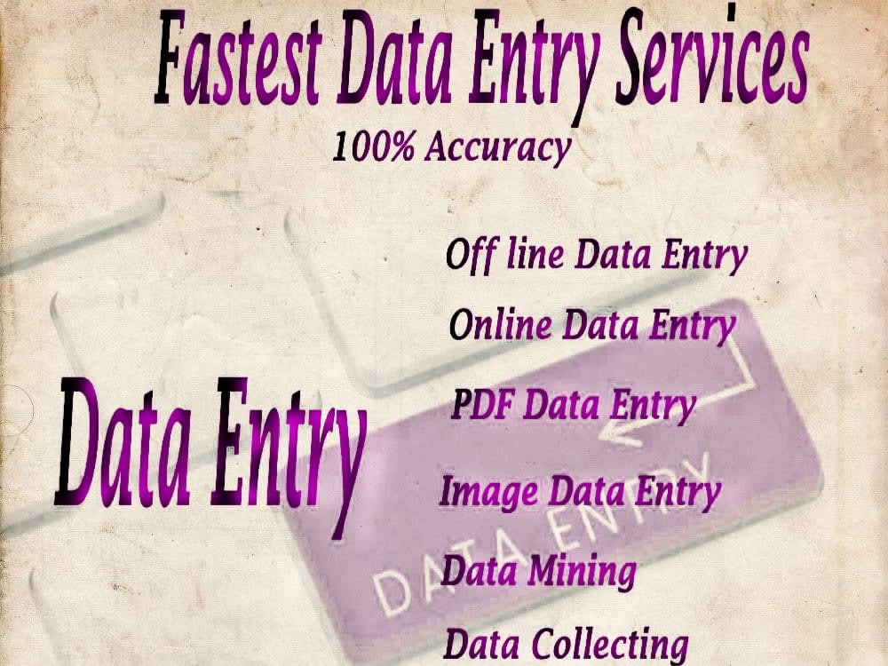 Professional data entry services 100% accurate and quick | Upwork