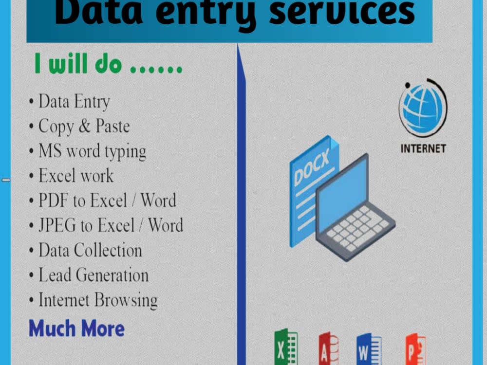 Professional data entry services 100% accurate and quick | Upwork