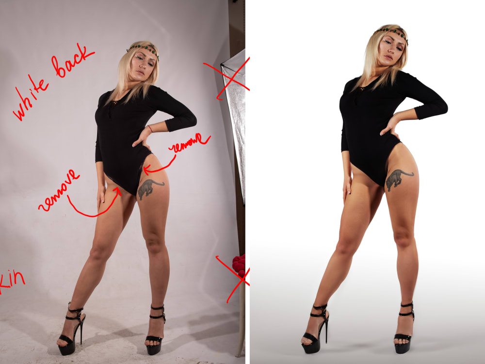 Creatively edited portrait with one person | Upwork