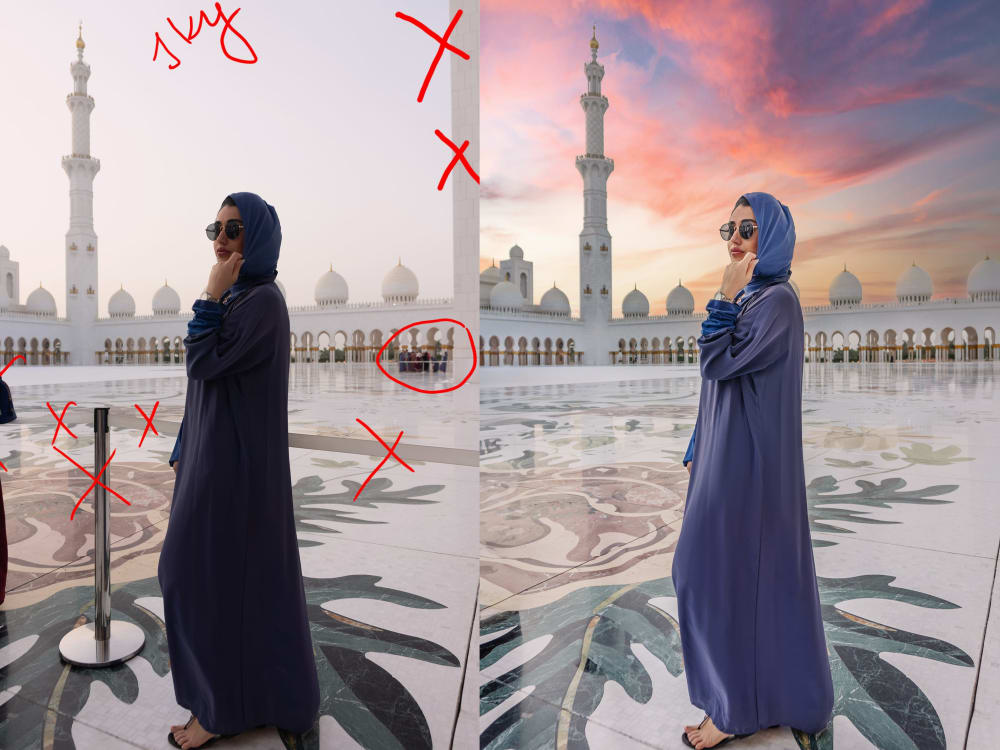 Creatively edited portrait with one person | Upwork