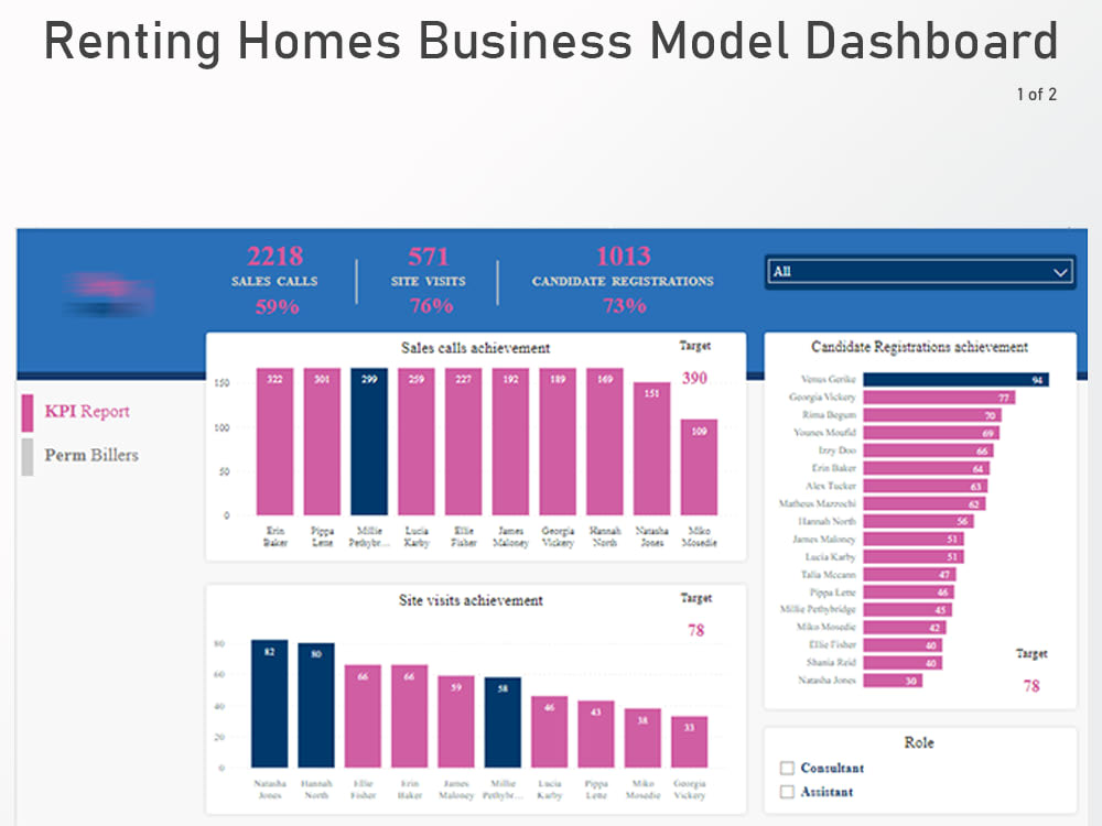 Interactive power bi dashboard and data visualization | Upwork