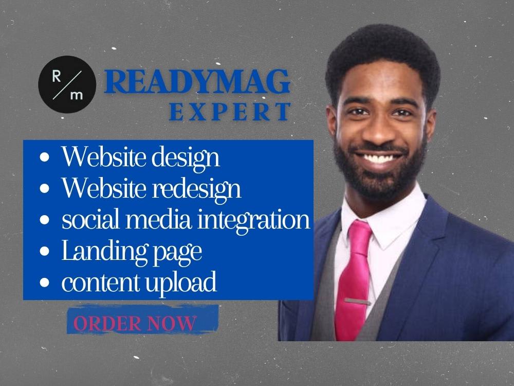 A professional website on Readymag and design music website on Bandzoogle | Upwork