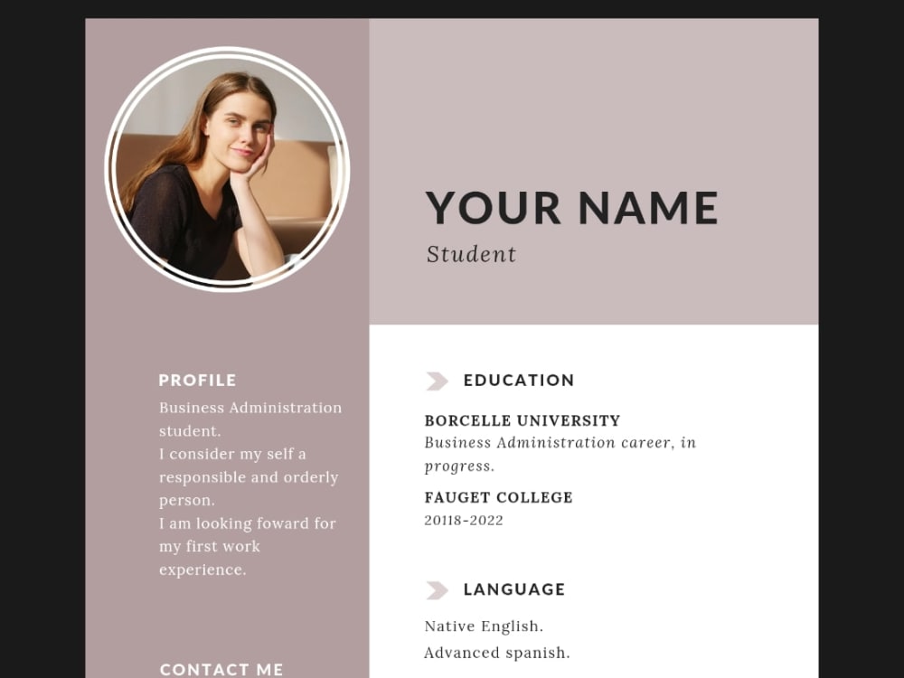 Nice and professional Resume | Upwork