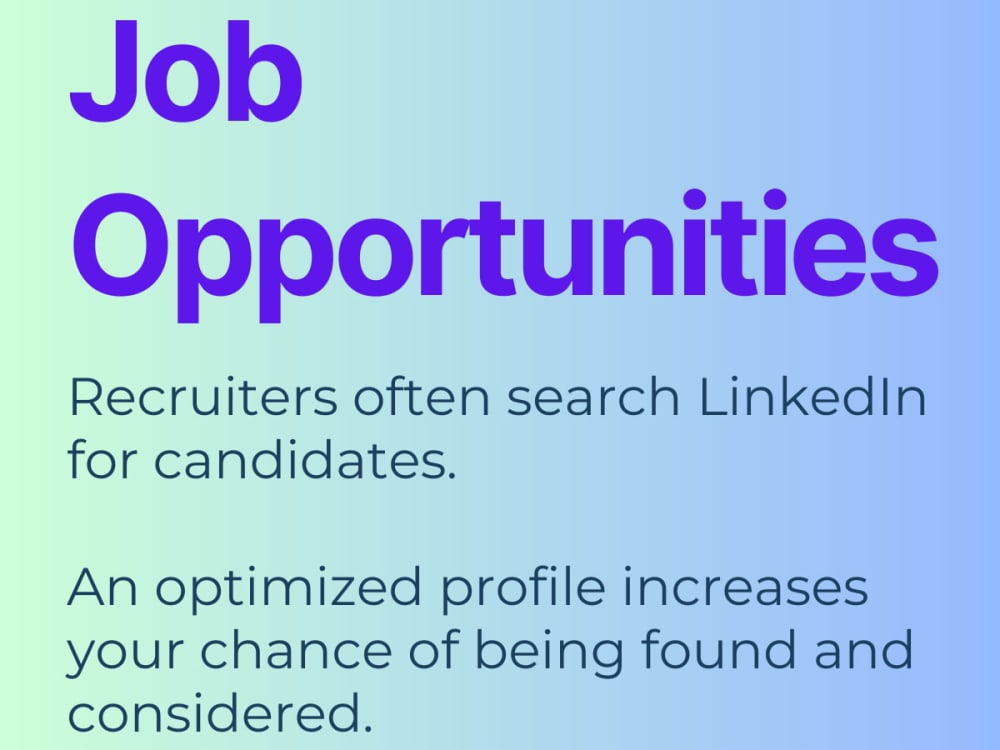 An optimized LinkedIn profile that will unlock your Linkedin potential ...