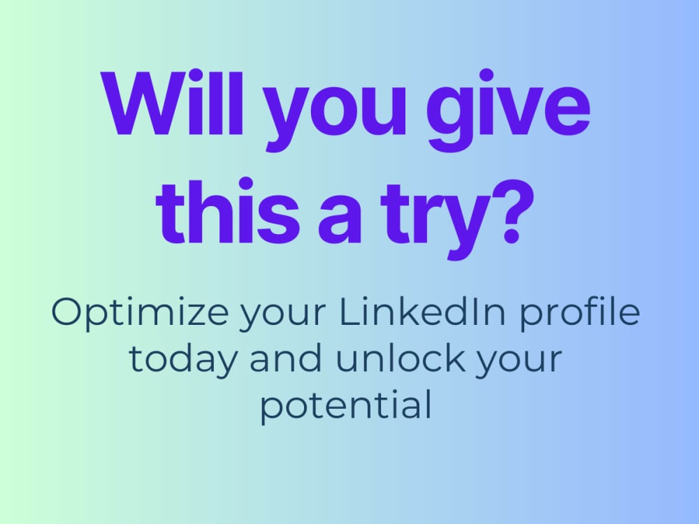An optimized LinkedIn profile that will unlock your Linkedin potential ...