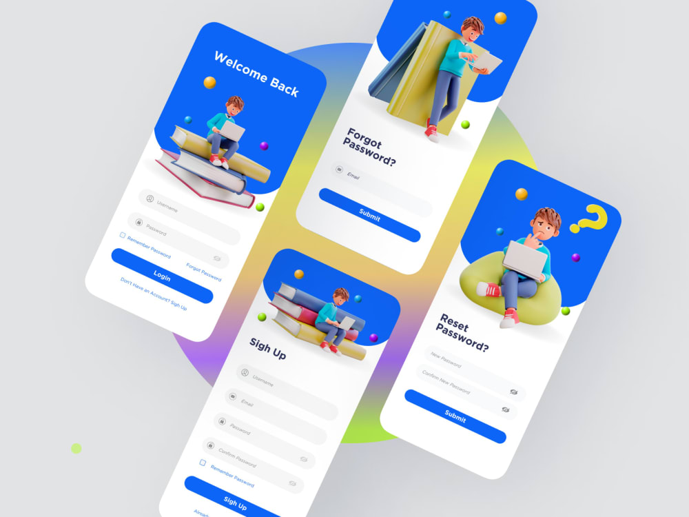 Mobile app ui/ux design / app uiux / mobile ui ux designer in Figma ...