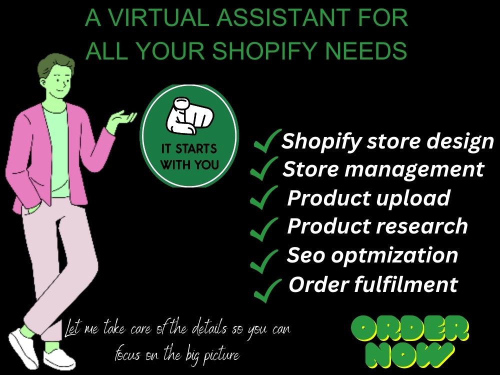A deliverable shopify virtual assistant | Upwork
