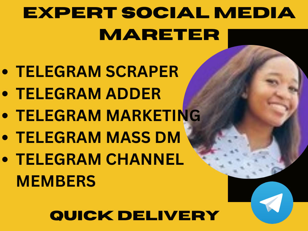 Telegram scraper, member, group, subscribe, promotion | Upwork