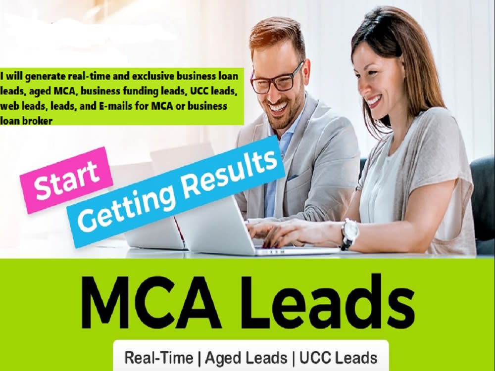 Real-time and exclusive business loan leads, aged MCA leads, and UCC leads | Upwork