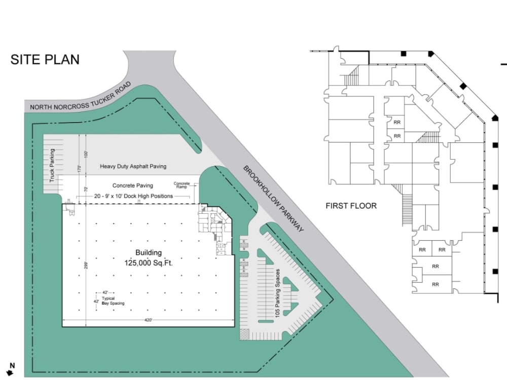 Scaled site plan drawing in Autocad from sketches and old blueprints ...