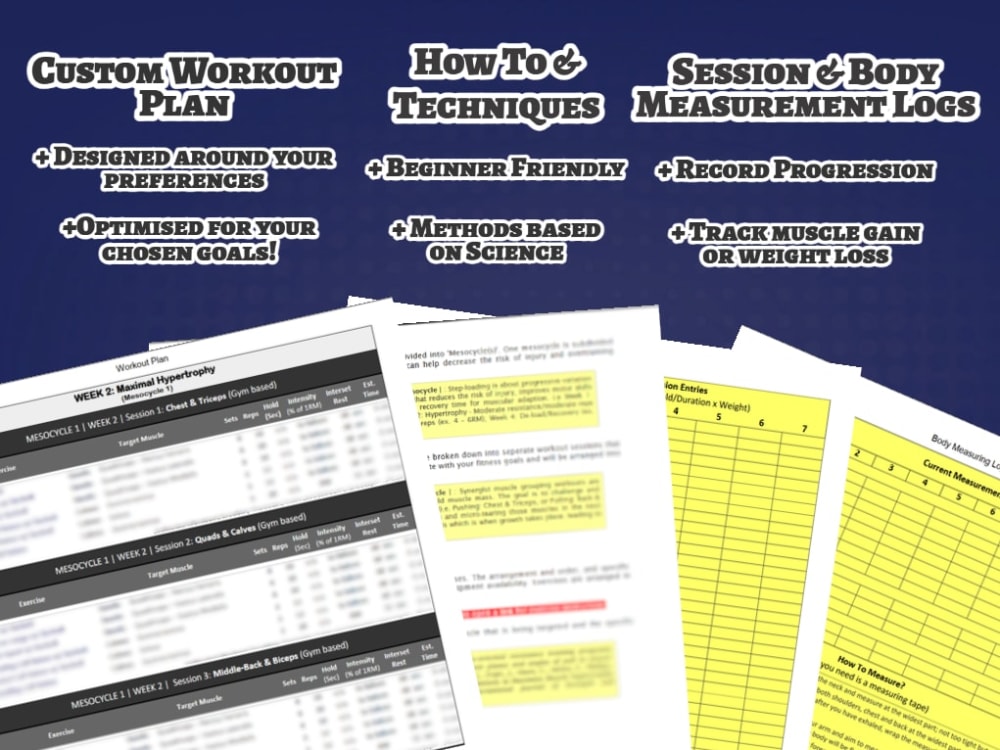 Your very own custom workout plan | Upwork