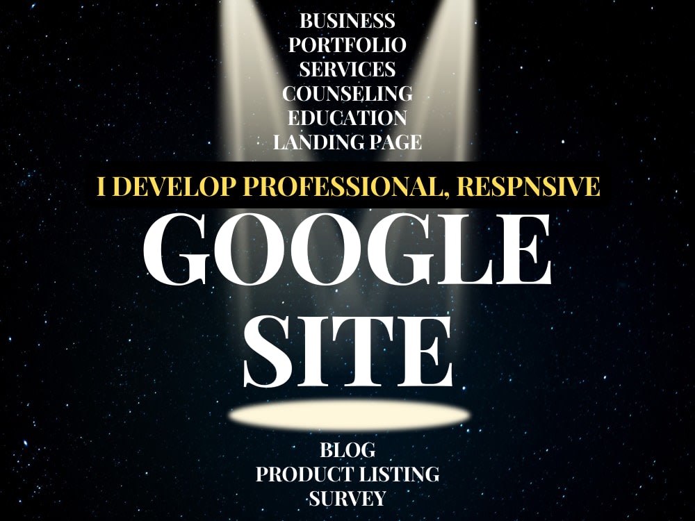 A professional business website using google sites | Upwork
