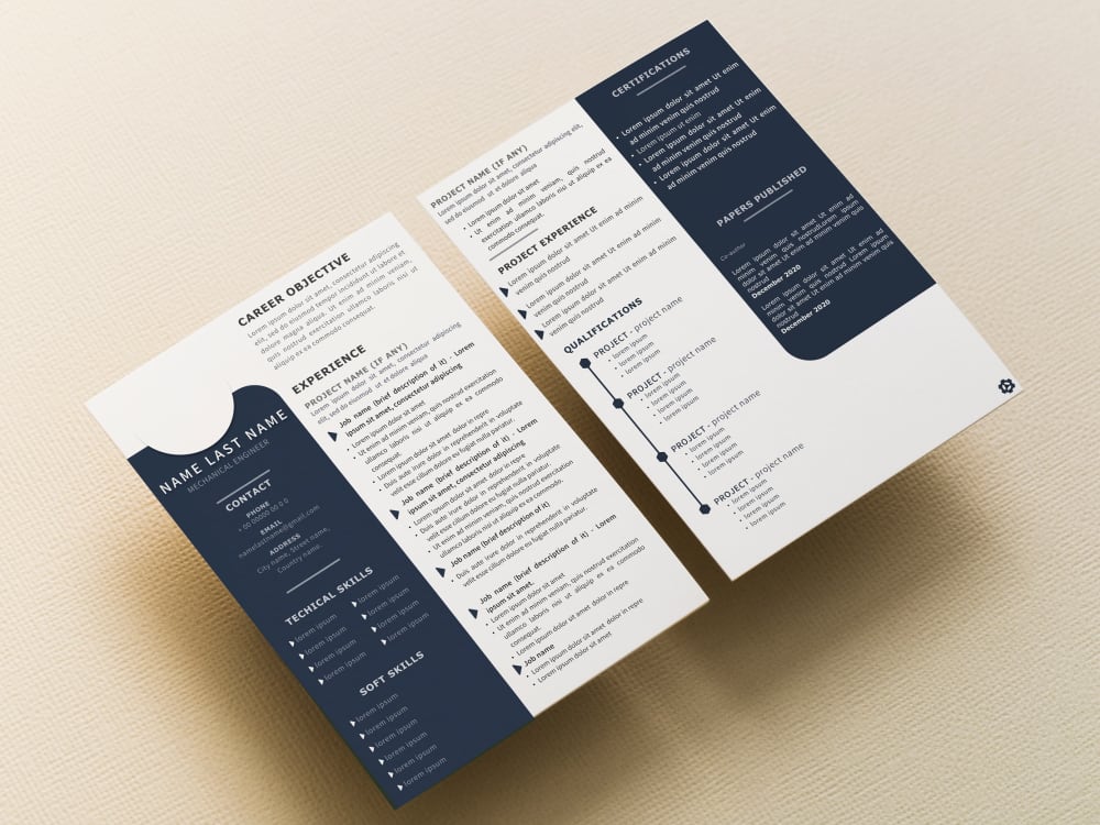 An amazing design for your CV and Resume | Upwork