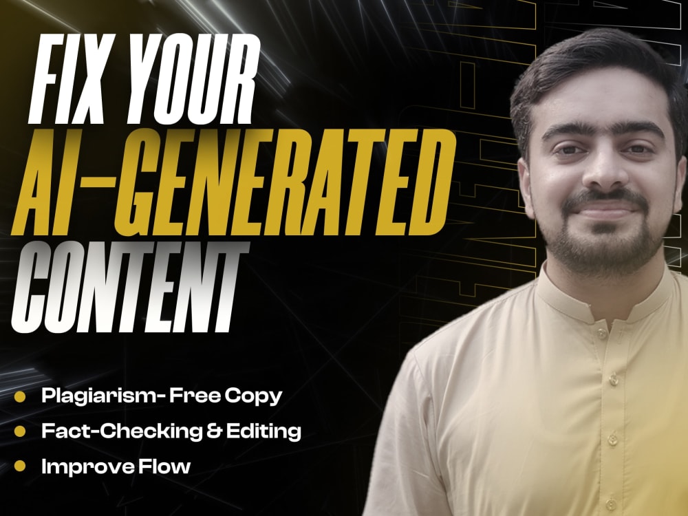 Professionally edit, rewrite, and humanize your ai and chatgpt content ...