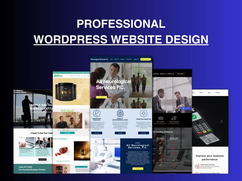 Professional & Responsive WordPress Website Design or Redesign by an ...