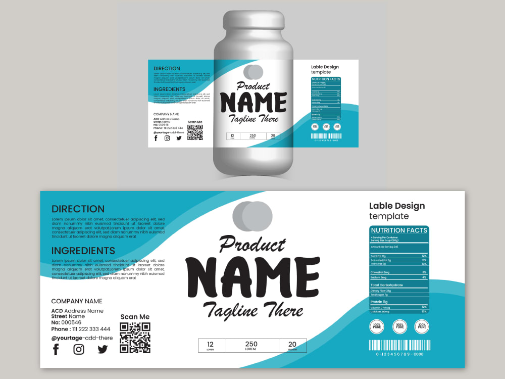 Professional product label design with product label packaging | Upwork