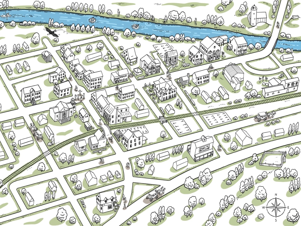 A fantastic map of any area you want! ( realistic/fantasy map) | Upwork
